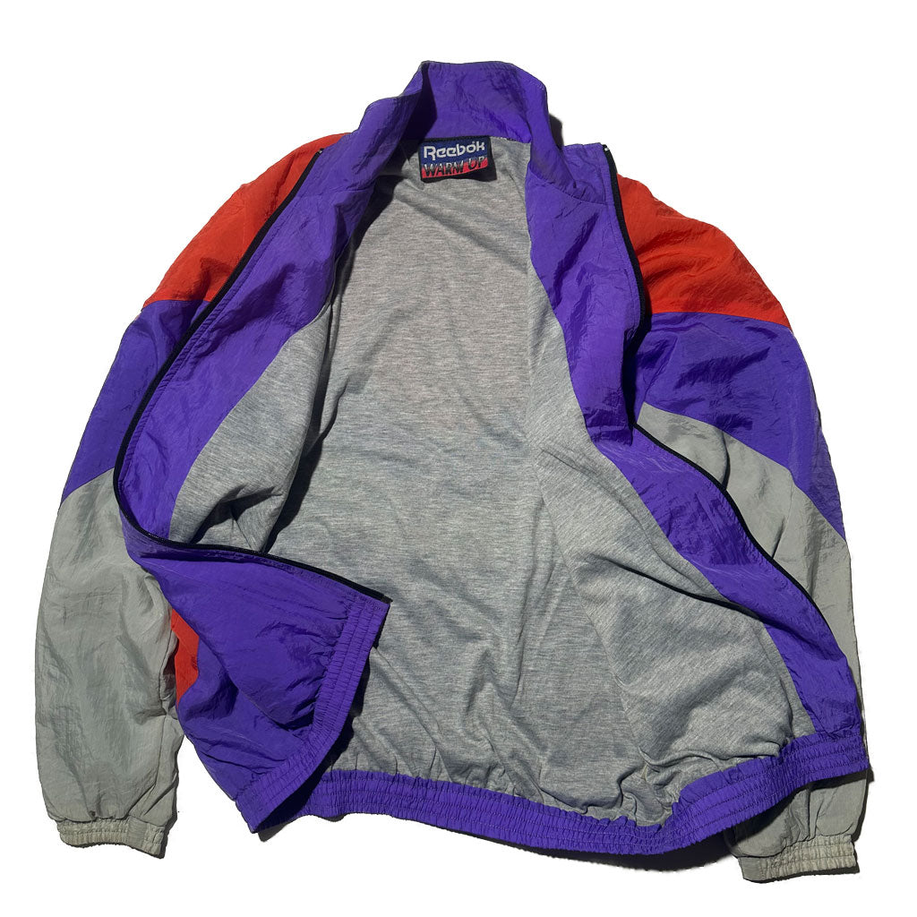 "80s Reebok" WARM UP NYLON JACKET – TOPSHOT vintage